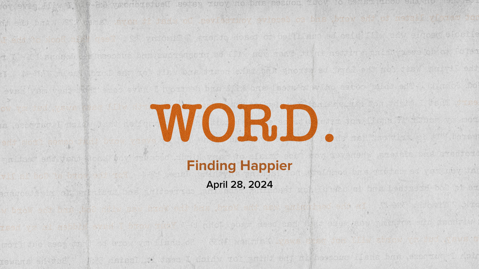 Finding Happier | National Community Church - Washington, DC